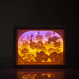 Chinese style 3D PAPER CUT LIGHTBOX - lsartbox