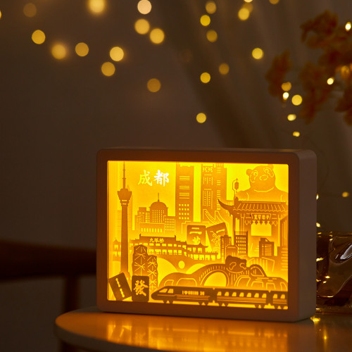 Chinese style 3D PAPER CUT LIGHTBOX - lsartbox